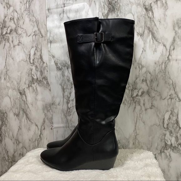 Universal Thread | Shoes | Universal Thread Black Blinda Riding Boots ...